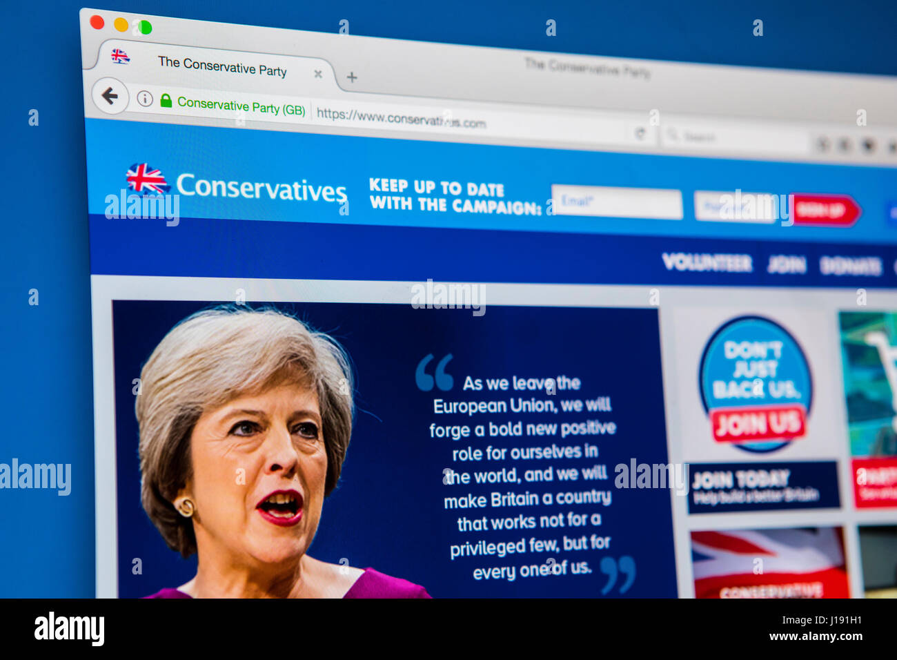 Conservative party logo uk hi-res stock photography and images - Alamy