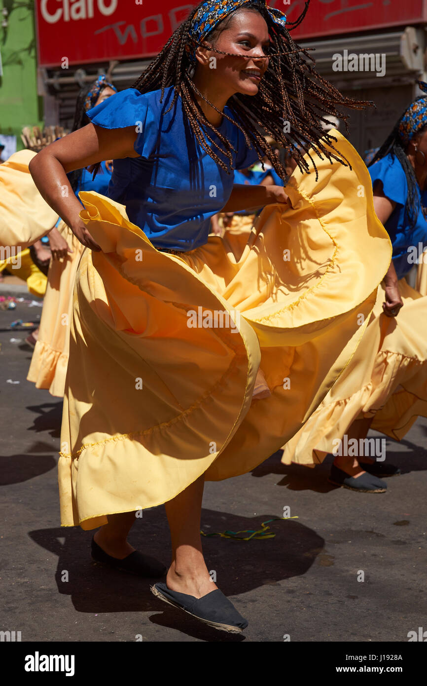 Group of dancers of Africa descent (Afrodescendiente) performing at the ...