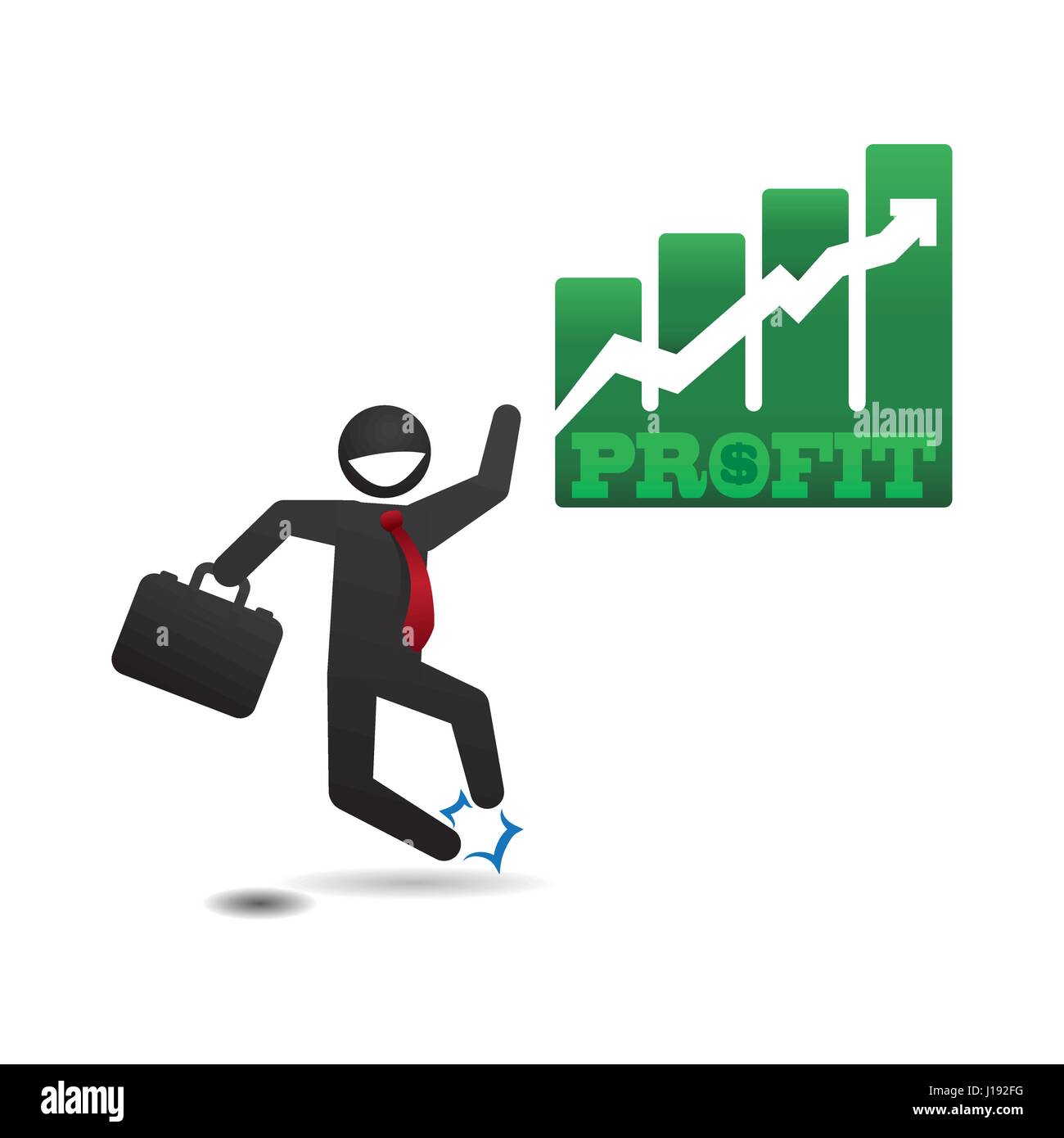 Profit design. Business icon. White background , vector Stock Vector ...