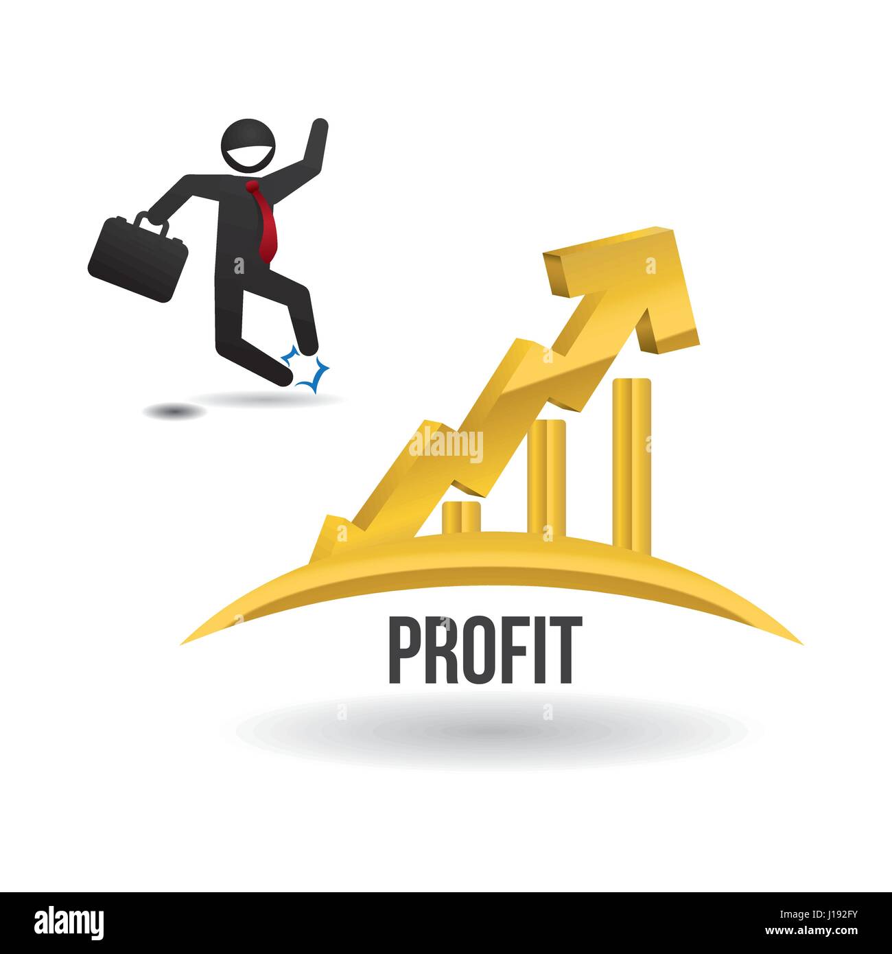 Profit design. Business icon. White background , vector Stock Vector ...