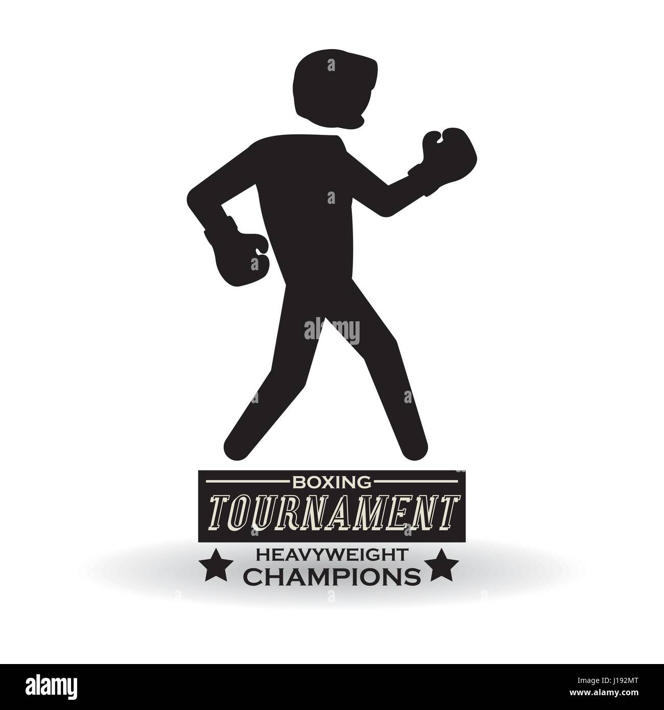 Boxing design. Tournament icon. White background , vector Stock Vector ...