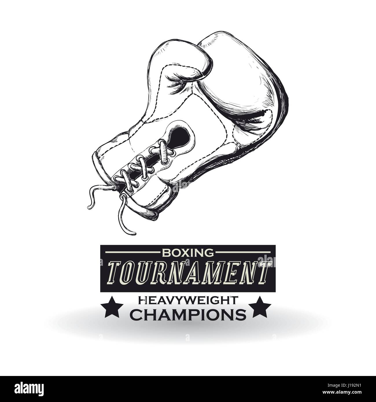 Boxing design. Tournament icon. White background , vector Stock Vector ...