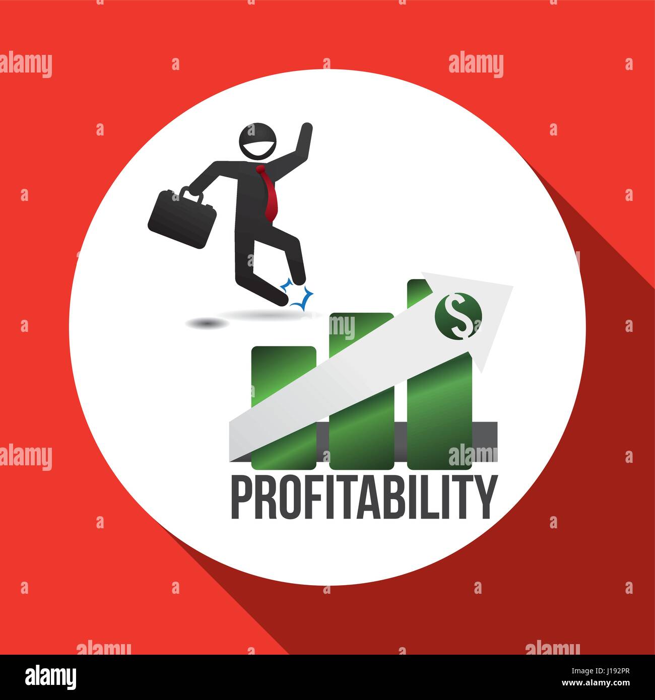 Profit design. Business icon. White background , vector Stock Vector ...