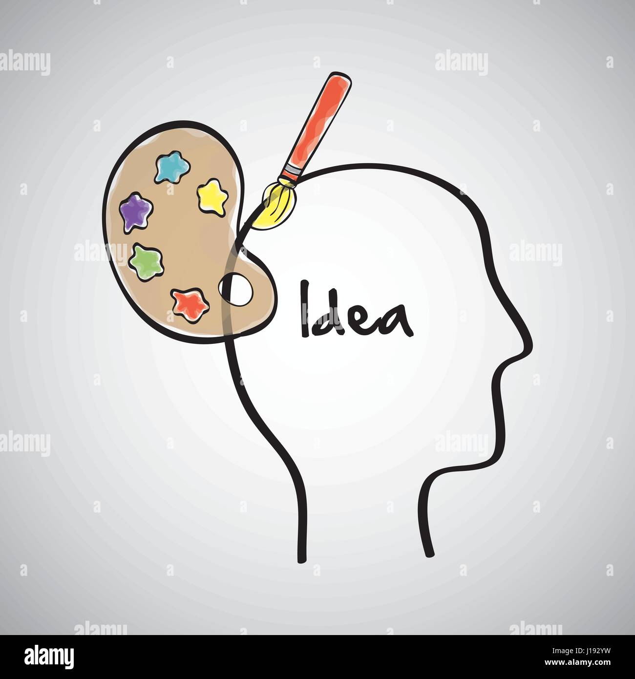 Idea design. sketch icon. White background , vector Stock Vector Image ...