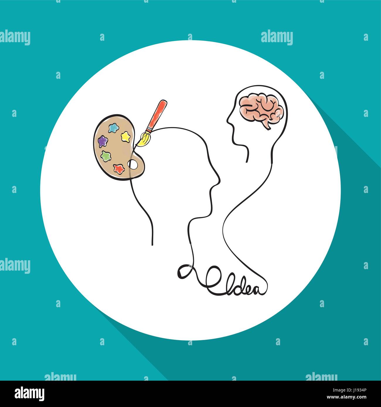 Idea design. sketch icon. White background , vector Stock Vector Image ...