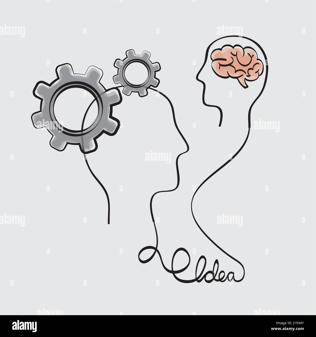 Idea design. sketch icon. White background , vector Stock Vector Image ...