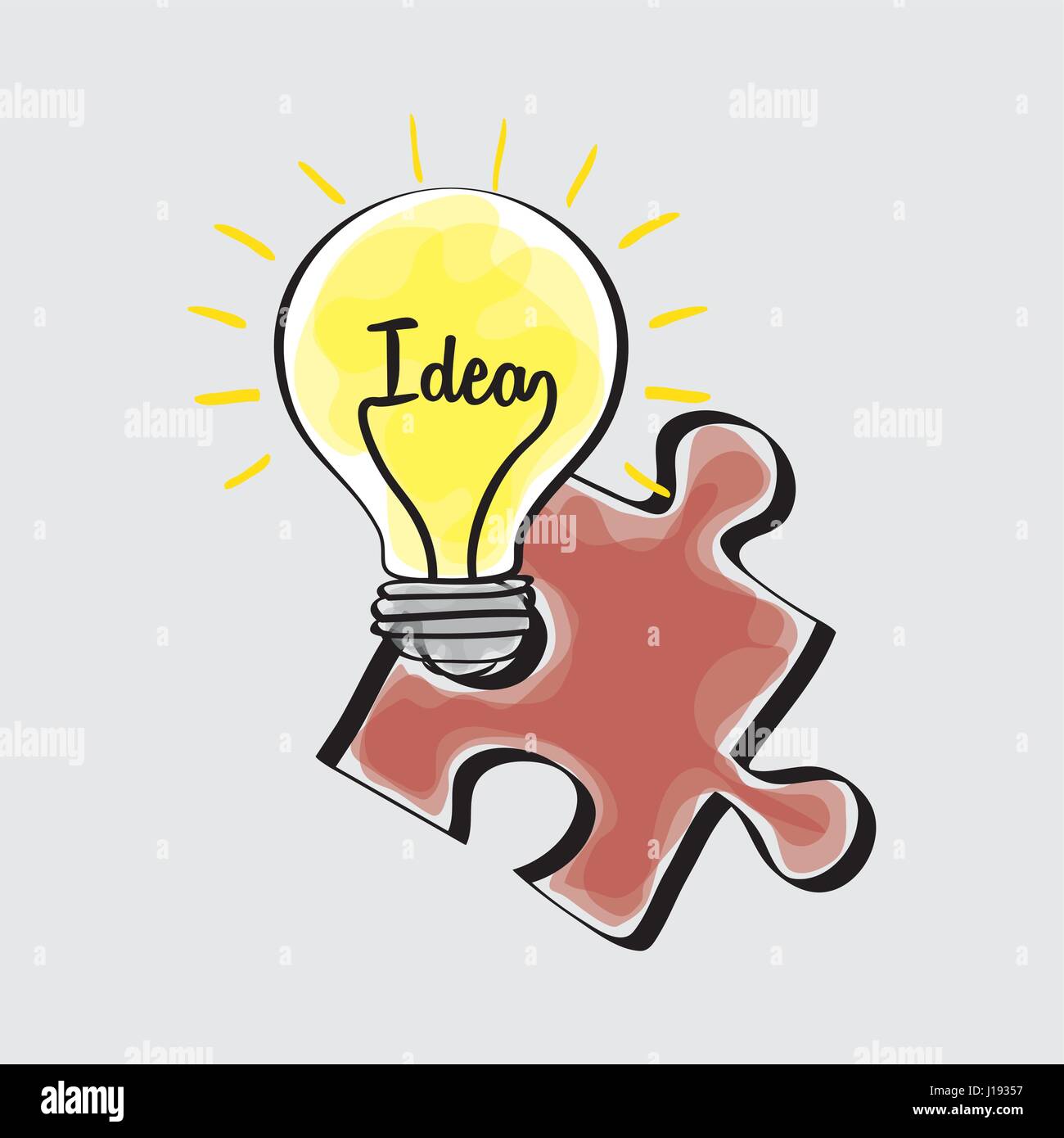 Idea design. sketch icon. White background , vector Stock Vector Image ...
