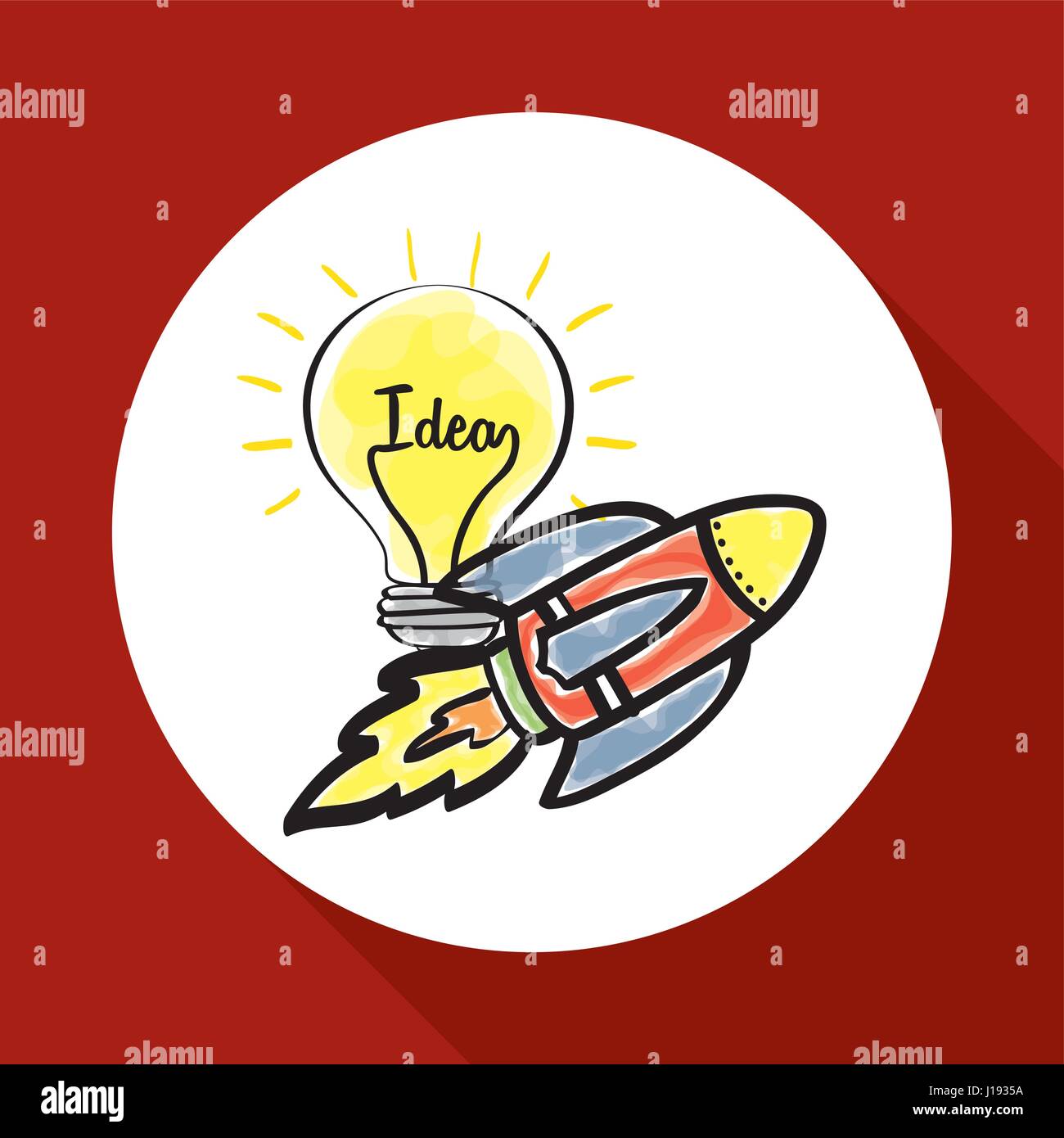 Idea design. sketch icon. White background , vector Stock Vector Image ...