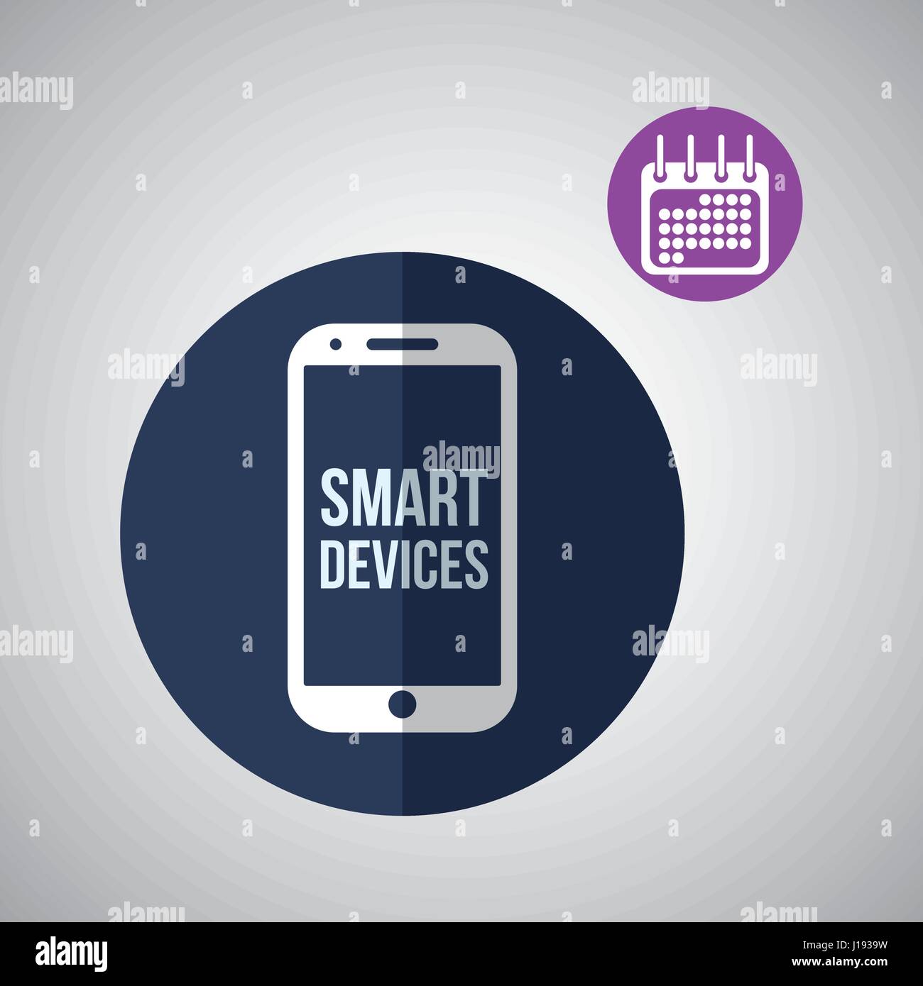 Smart device design. Gadget icon. Isolated illustration , vector Stock ...