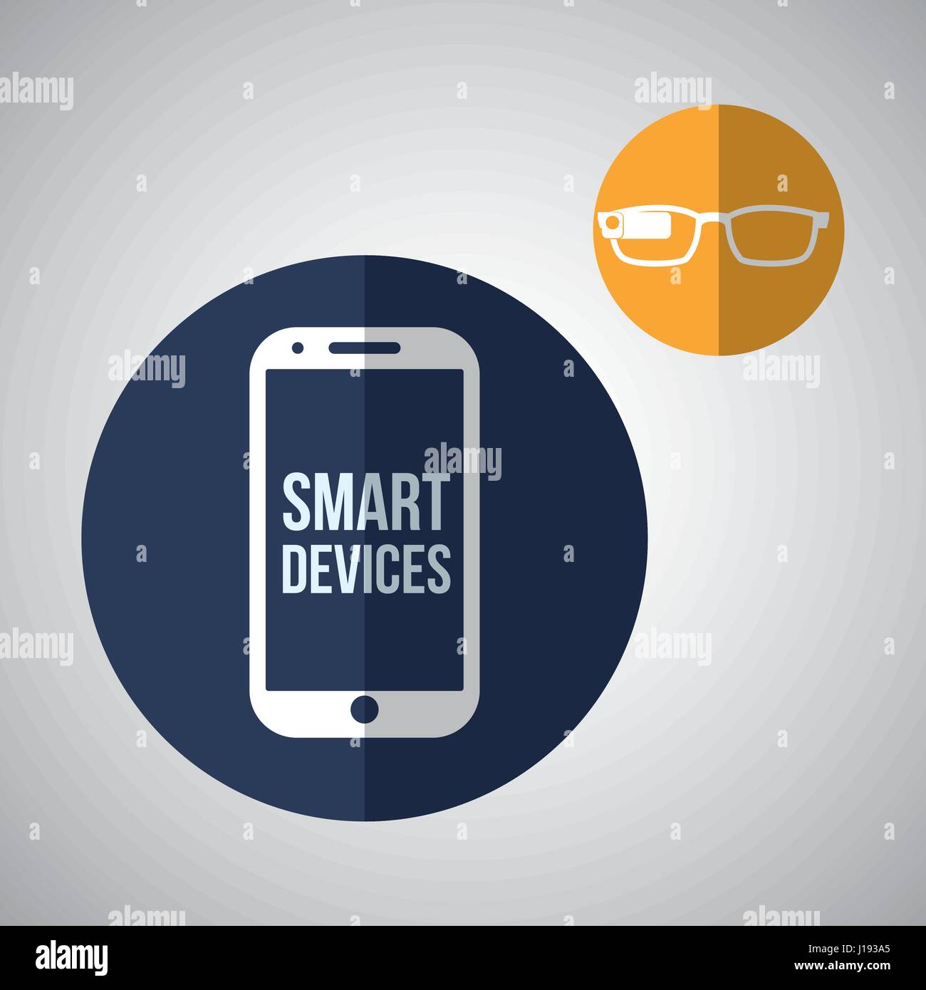 Smart device design. Gadget icon. Isolated illustration , vector Stock ...
