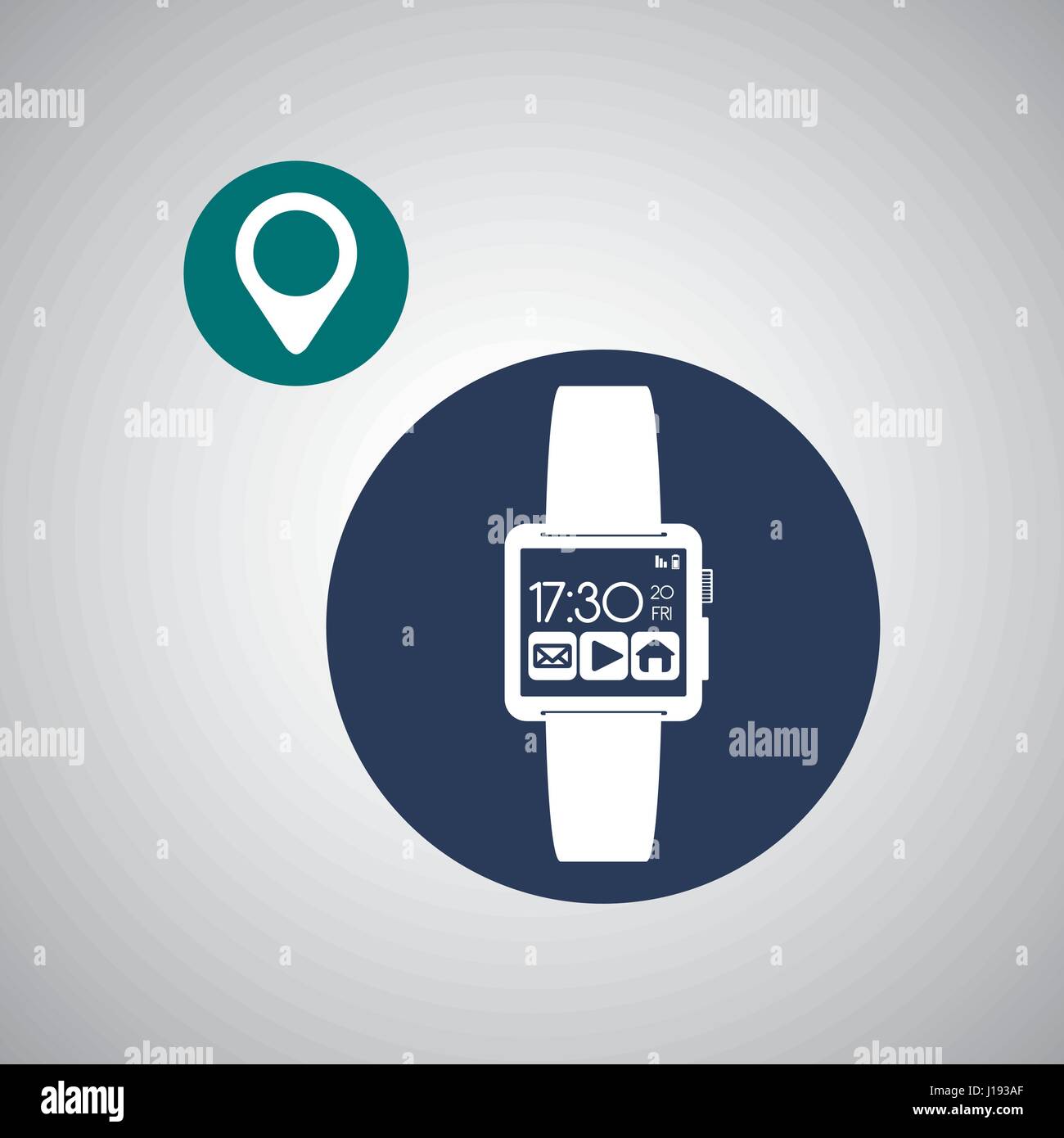 Smart device design. Gadget icon. Isolated illustration , vector Stock ...