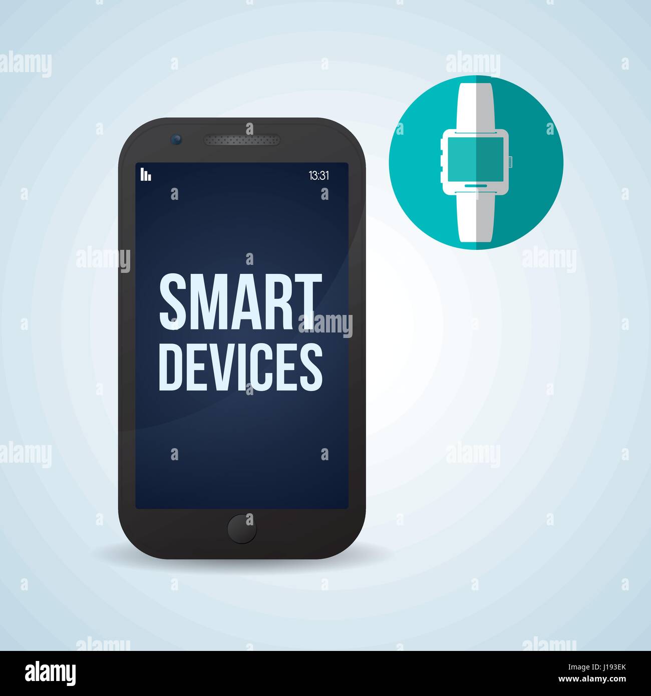 Smart device design. Gadget icon. Isolated illustration , vector Stock ...