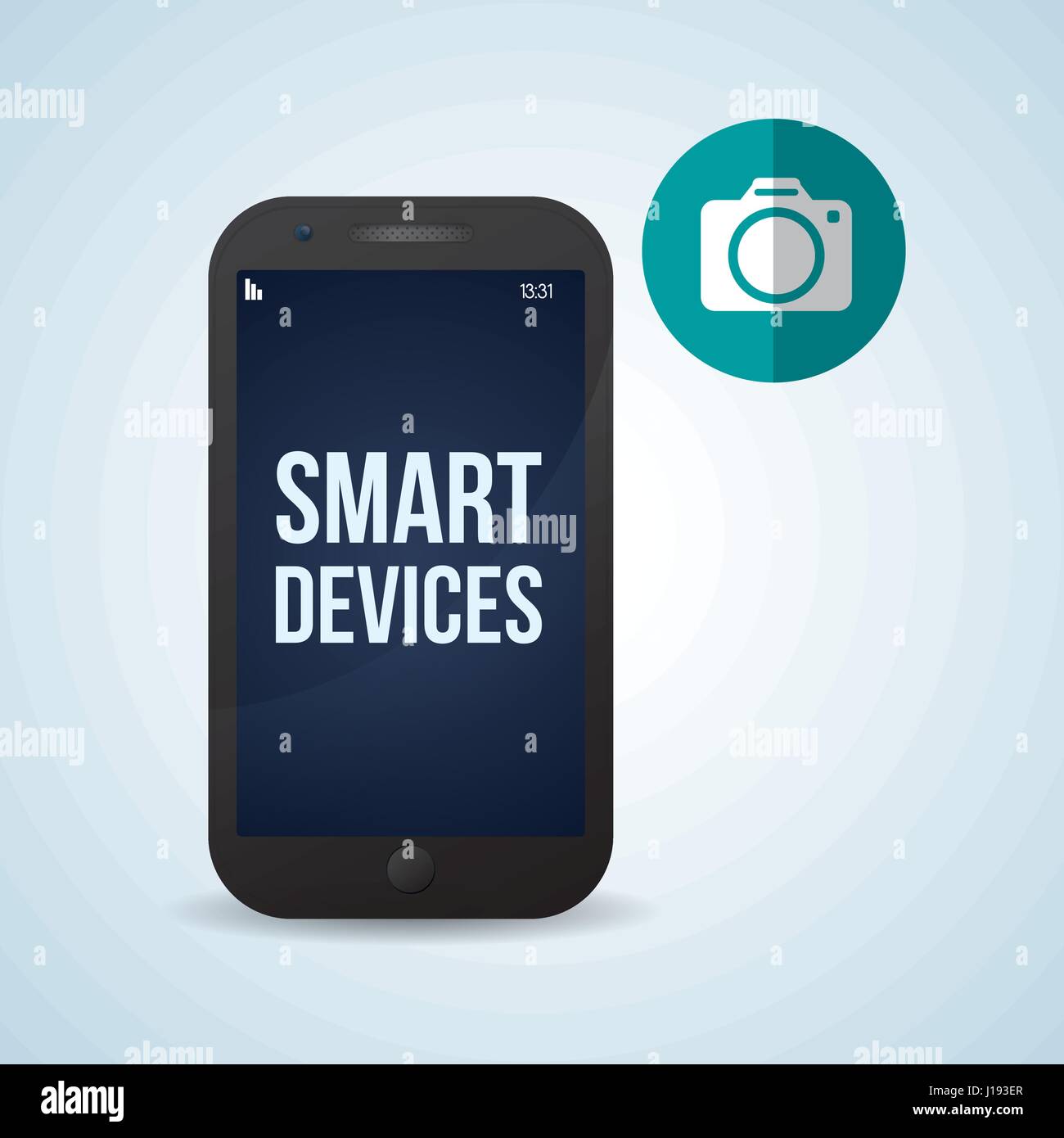 Smart device design. Gadget icon. Isolated illustration , vector Stock ...