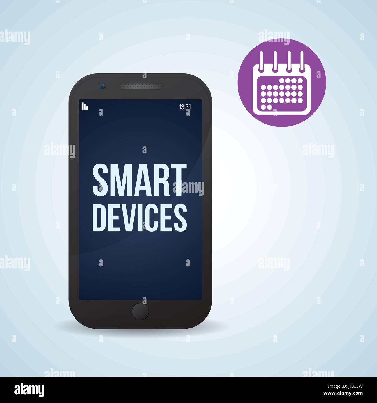 Smart device design. Gadget icon. Isolated illustration , vector Stock ...