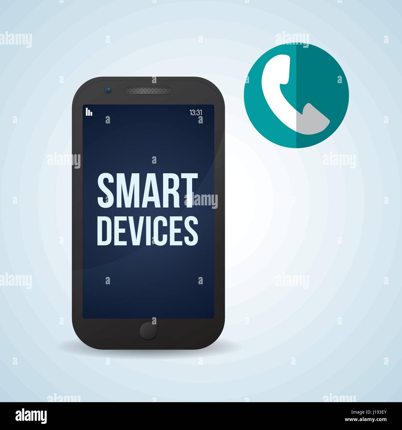 Smart device design. Gadget icon. Isolated illustration , vector Stock ...