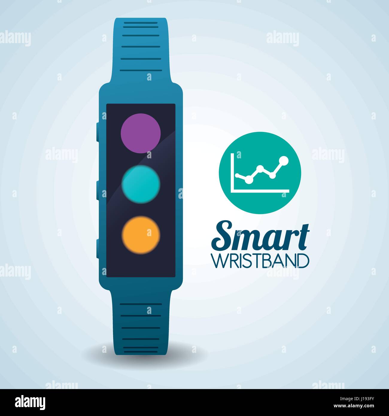 Wearable technology smart watch infographic hi-res stock photography ...