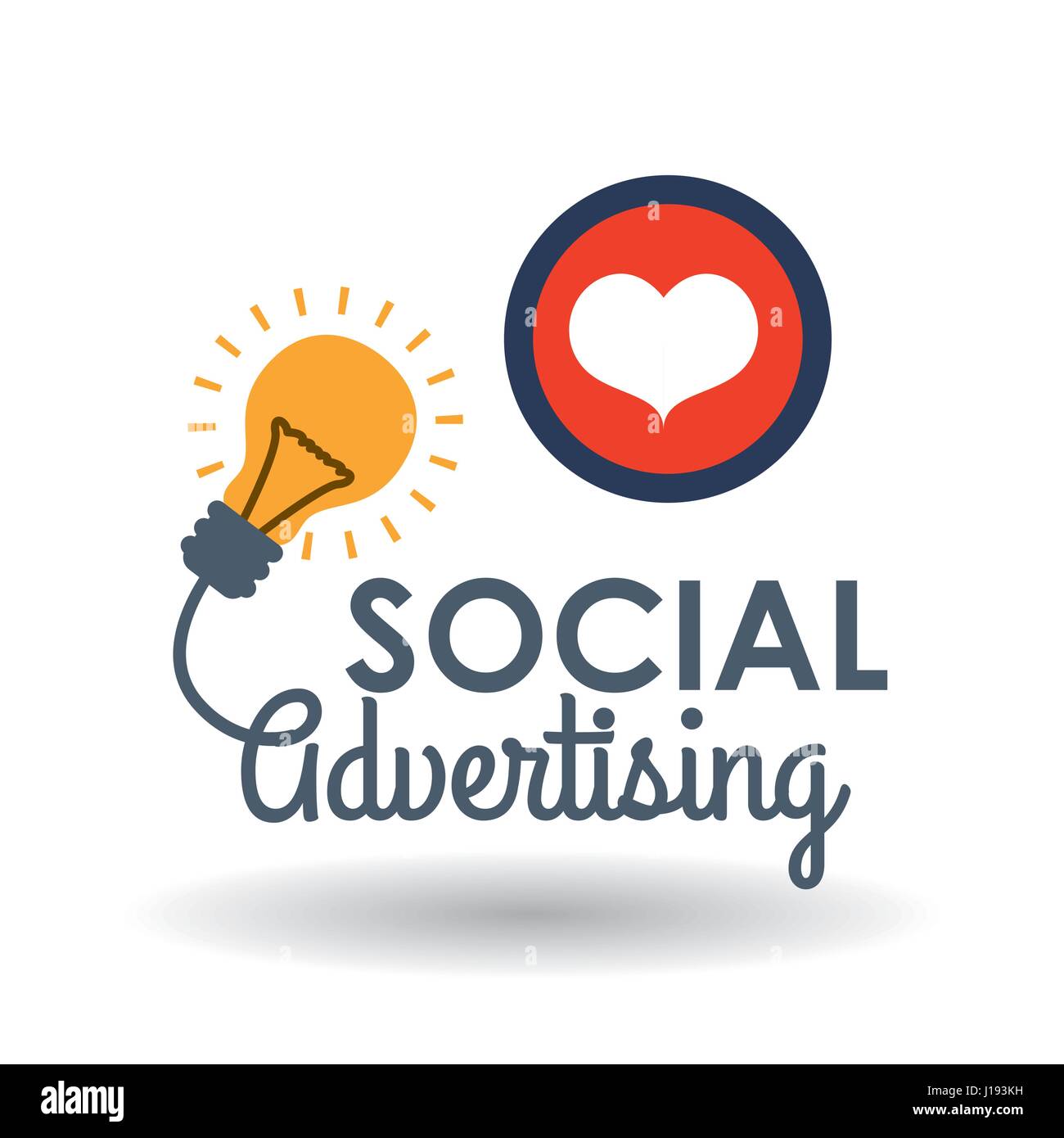Social Advertising design. Media icon. White background , vector Stock ...