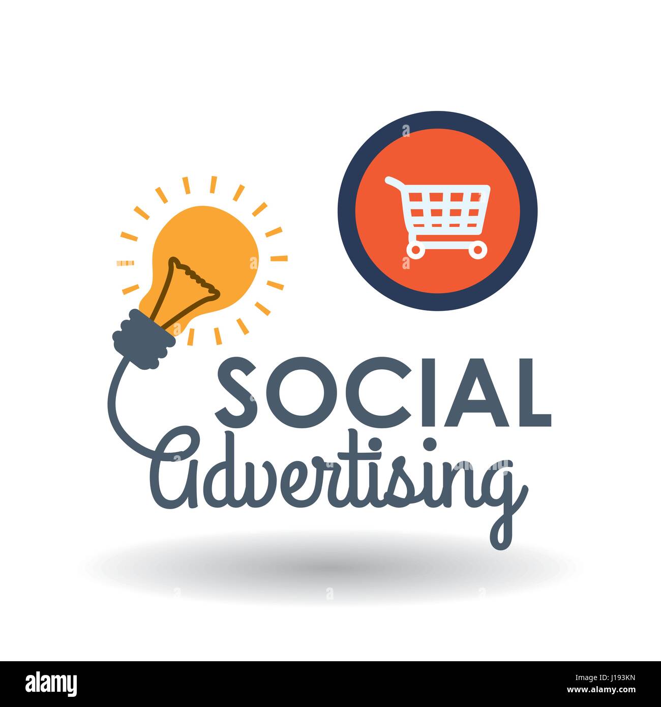 Social Advertising design. Media icon. White background , vector Stock ...