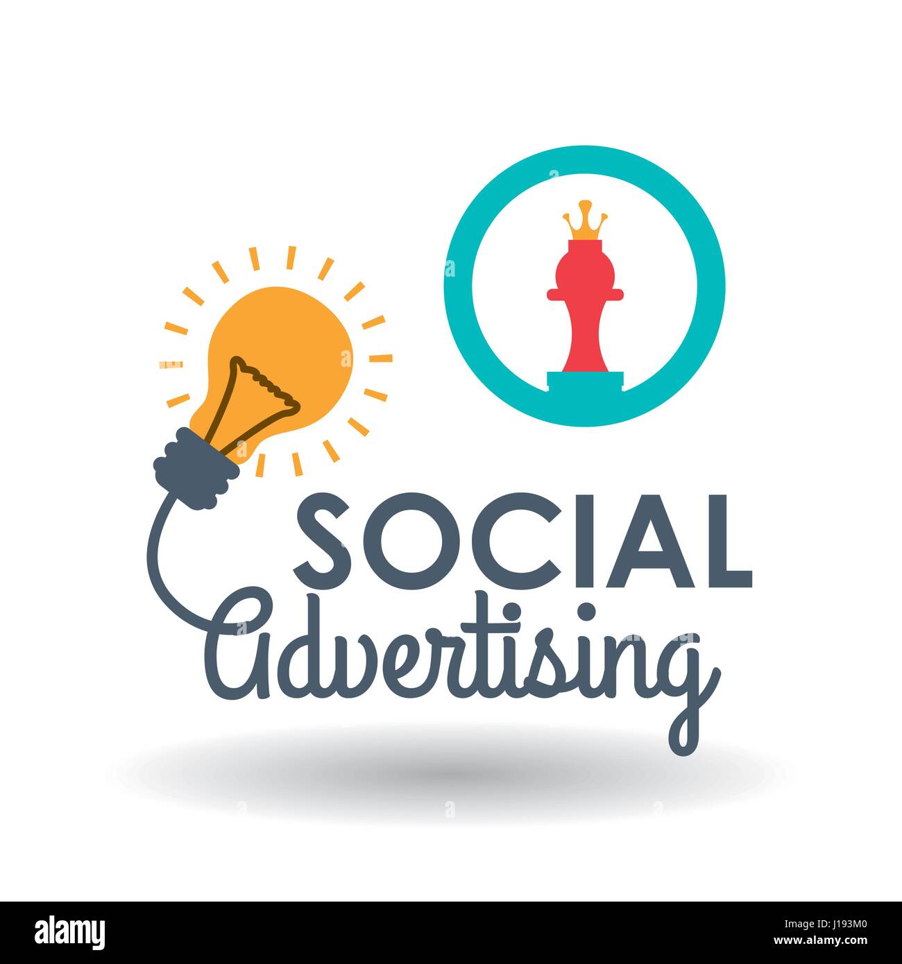 Social Advertising design. Media icon. White background , vector Stock ...