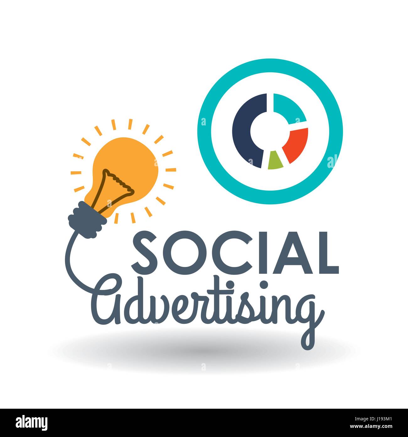 Social Advertising design. Media icon. White background , vector Stock ...