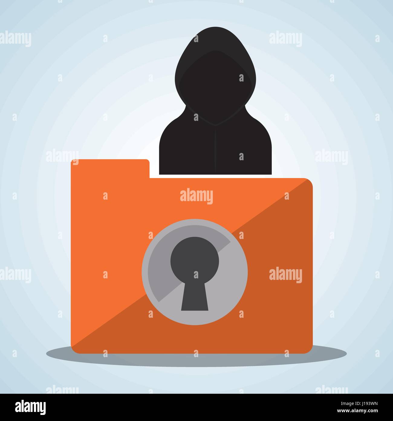 Security System design. Protection icon. Isolated illustration, vector ...