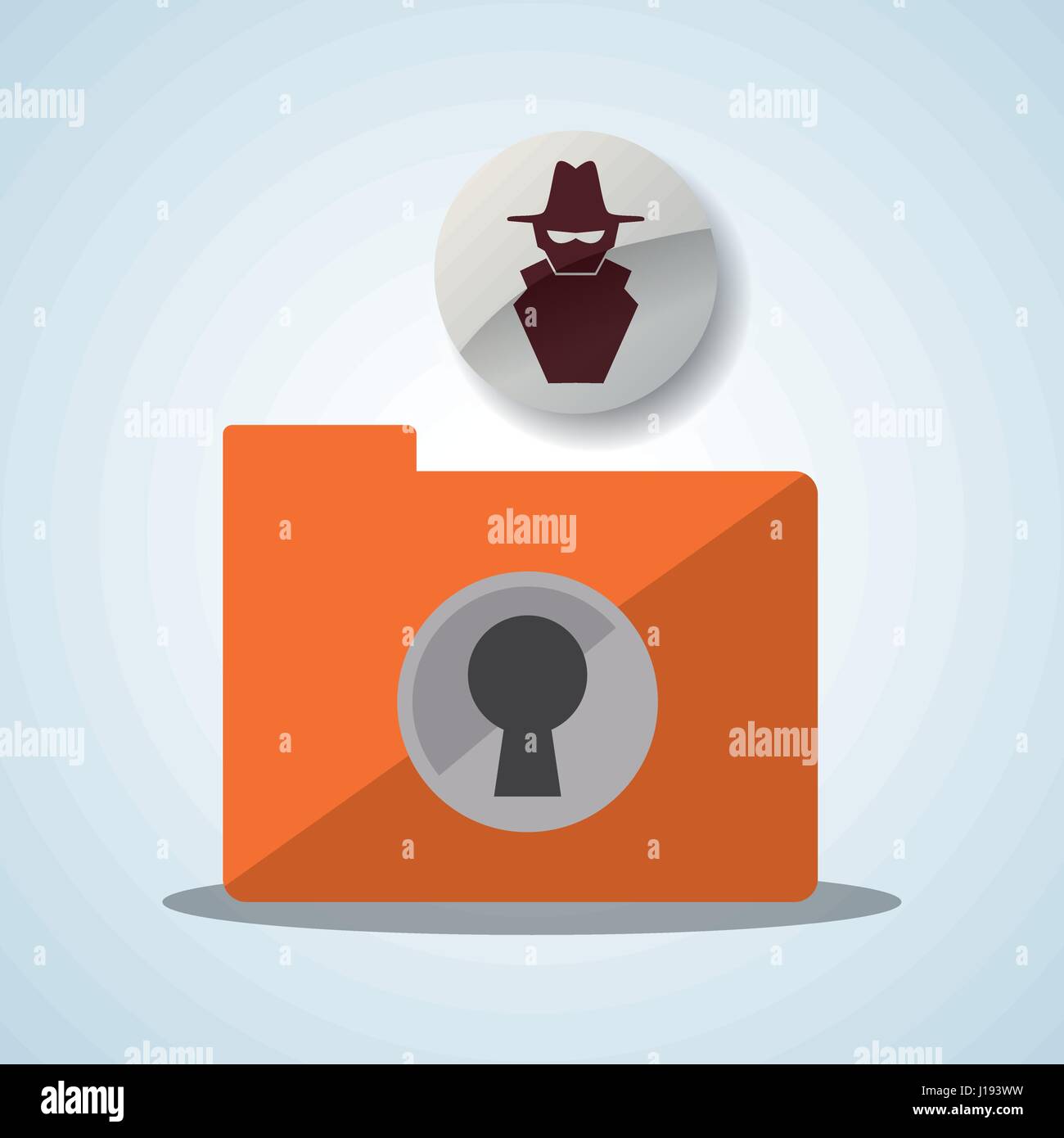 File hacker icon security warning Stock Vector Images - Alamy