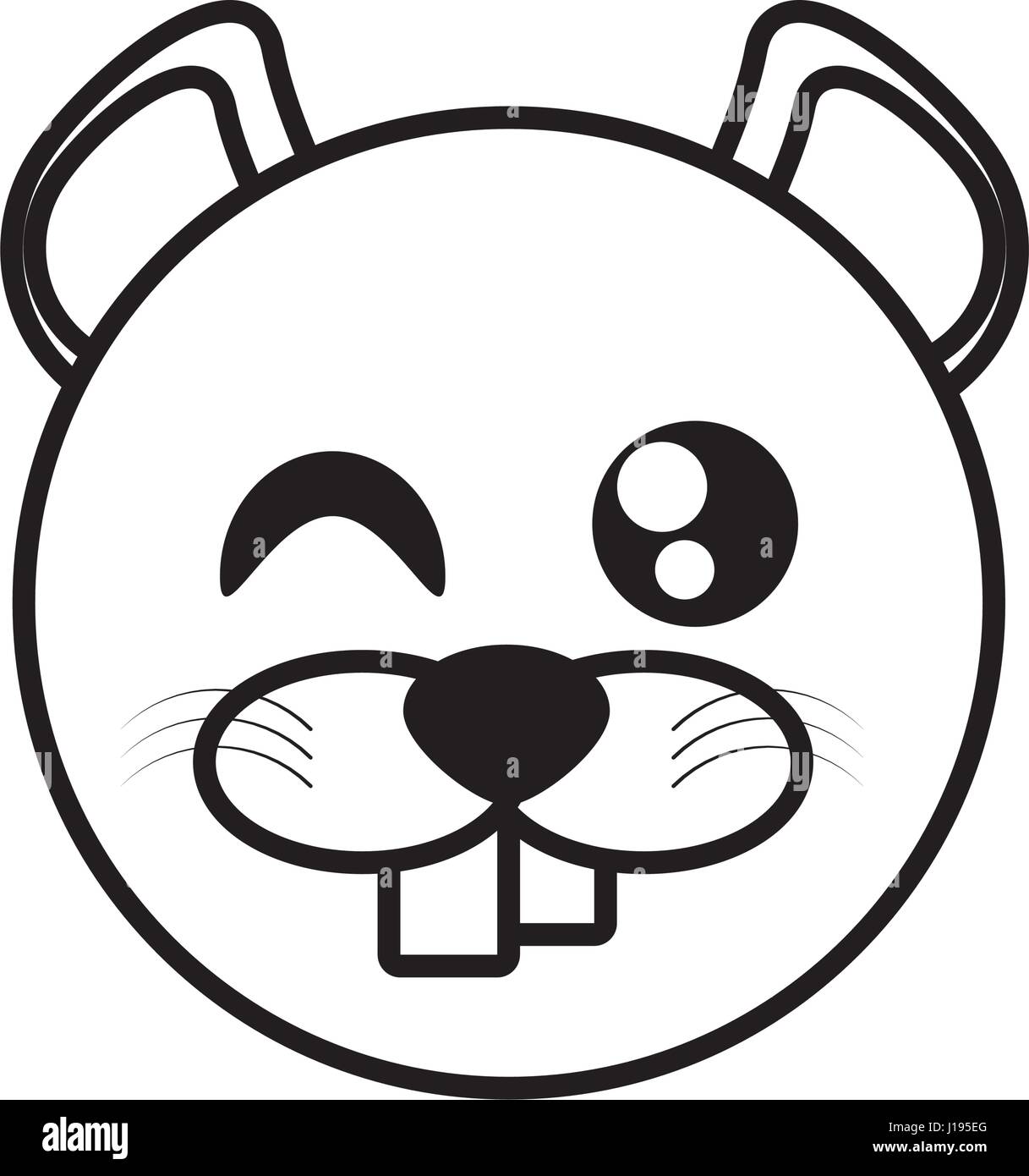 Beaver Drawing Outline