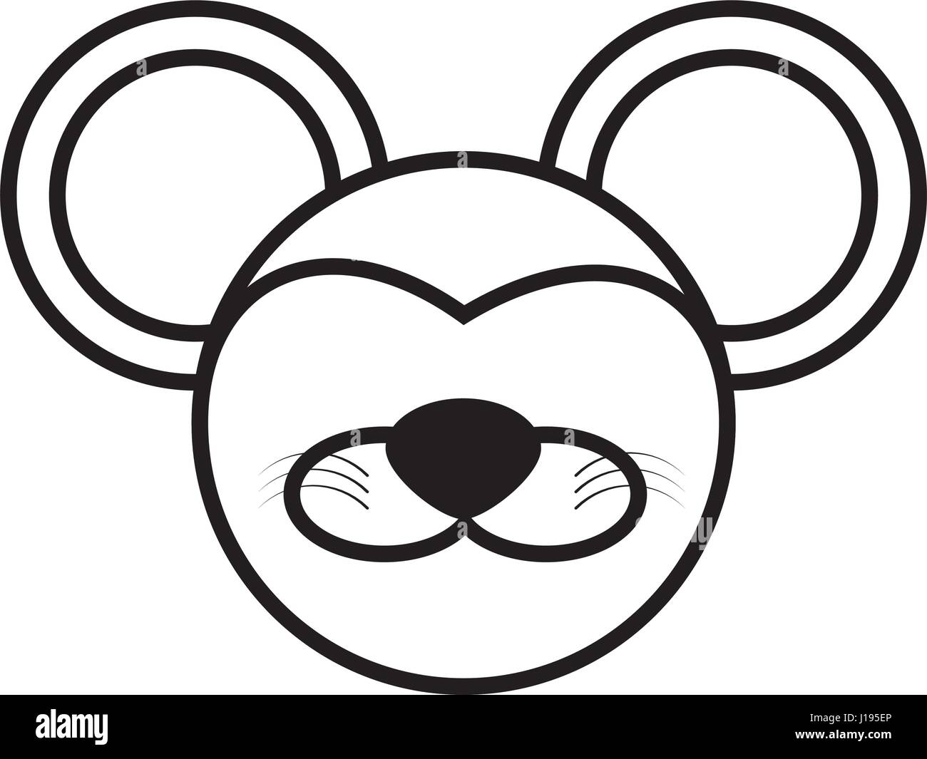 outline mouse head animal Stock Vector Image & Art - Alamy
