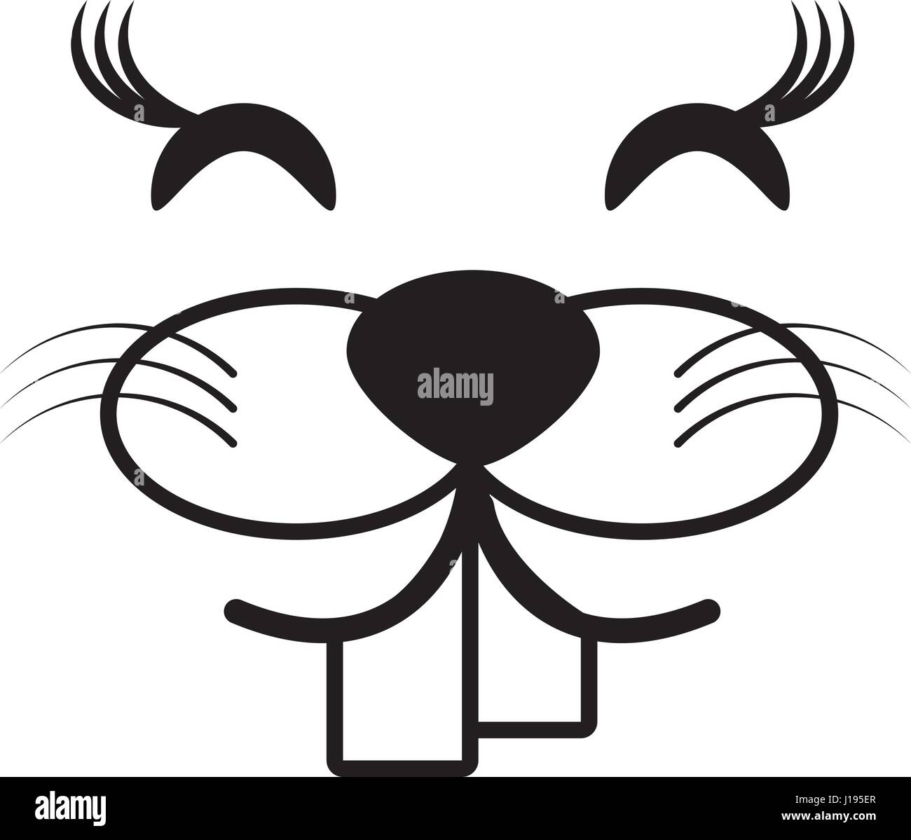 bunny kawaii face image Stock Vector Image & Art - Alamy
