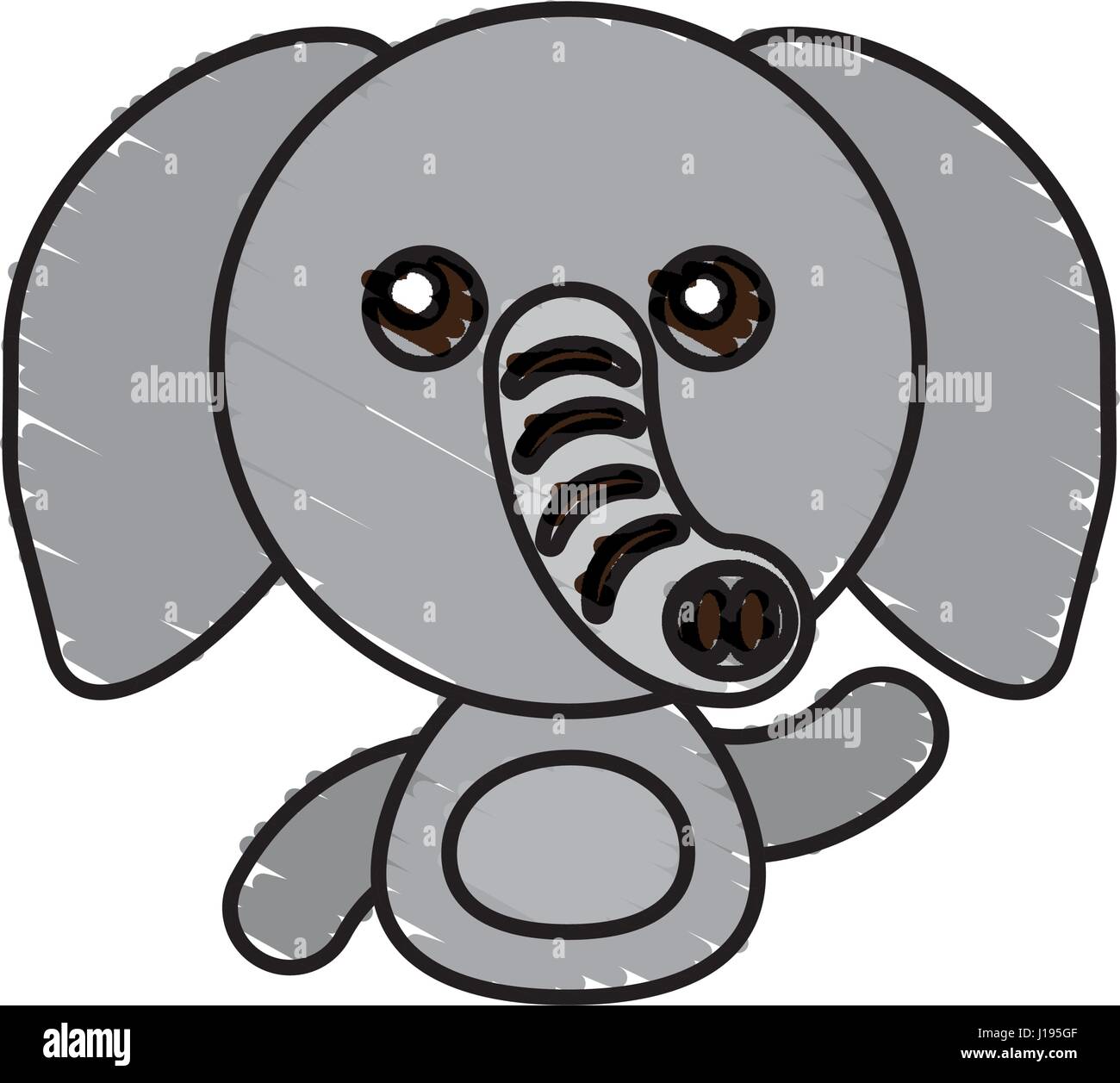 draw elephant animal comic Stock Vector Image & Art - Alamy