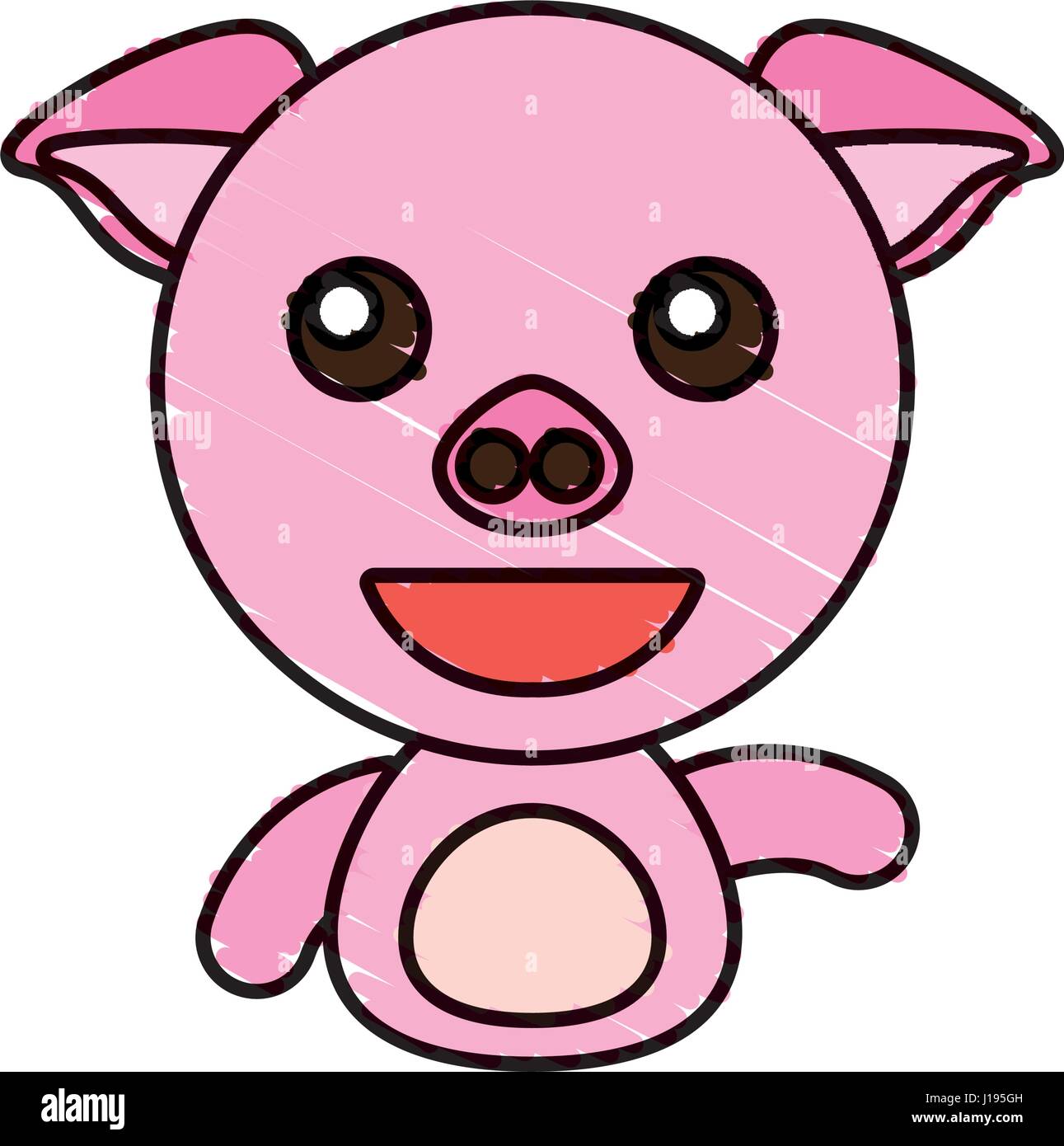 draw piggy animal comic Stock Vector Image & Art - Alamy