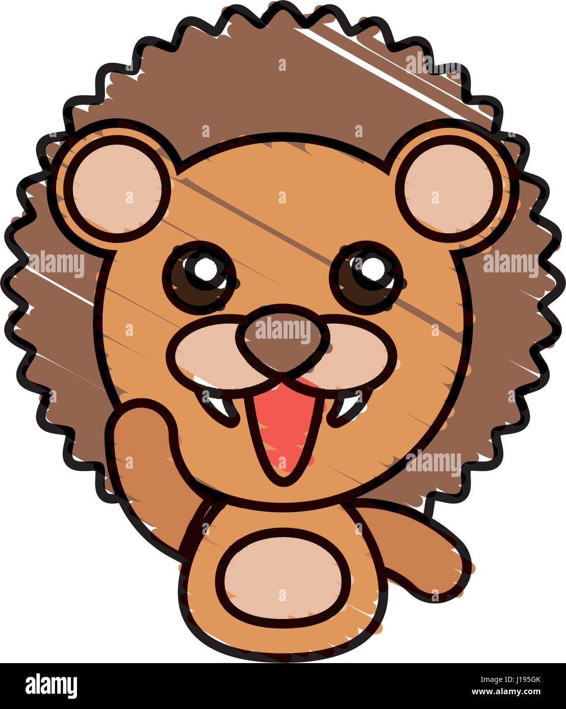 draw lion animal comic Stock Vector Image & Art - Alamy