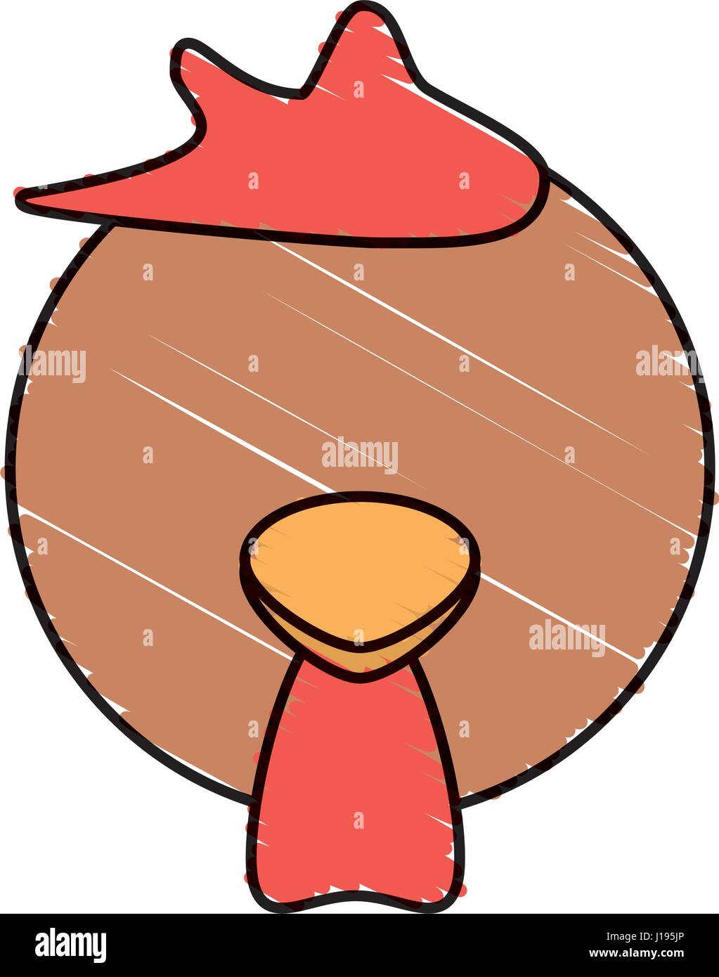 drawing chicken face animal Stock Vector Image & Art - Alamy