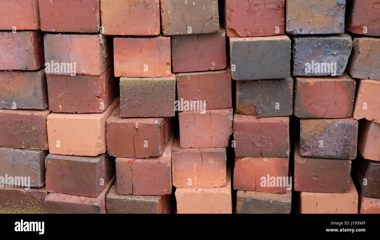 Stacked bricks building site hi-res stock photography and images - Alamy