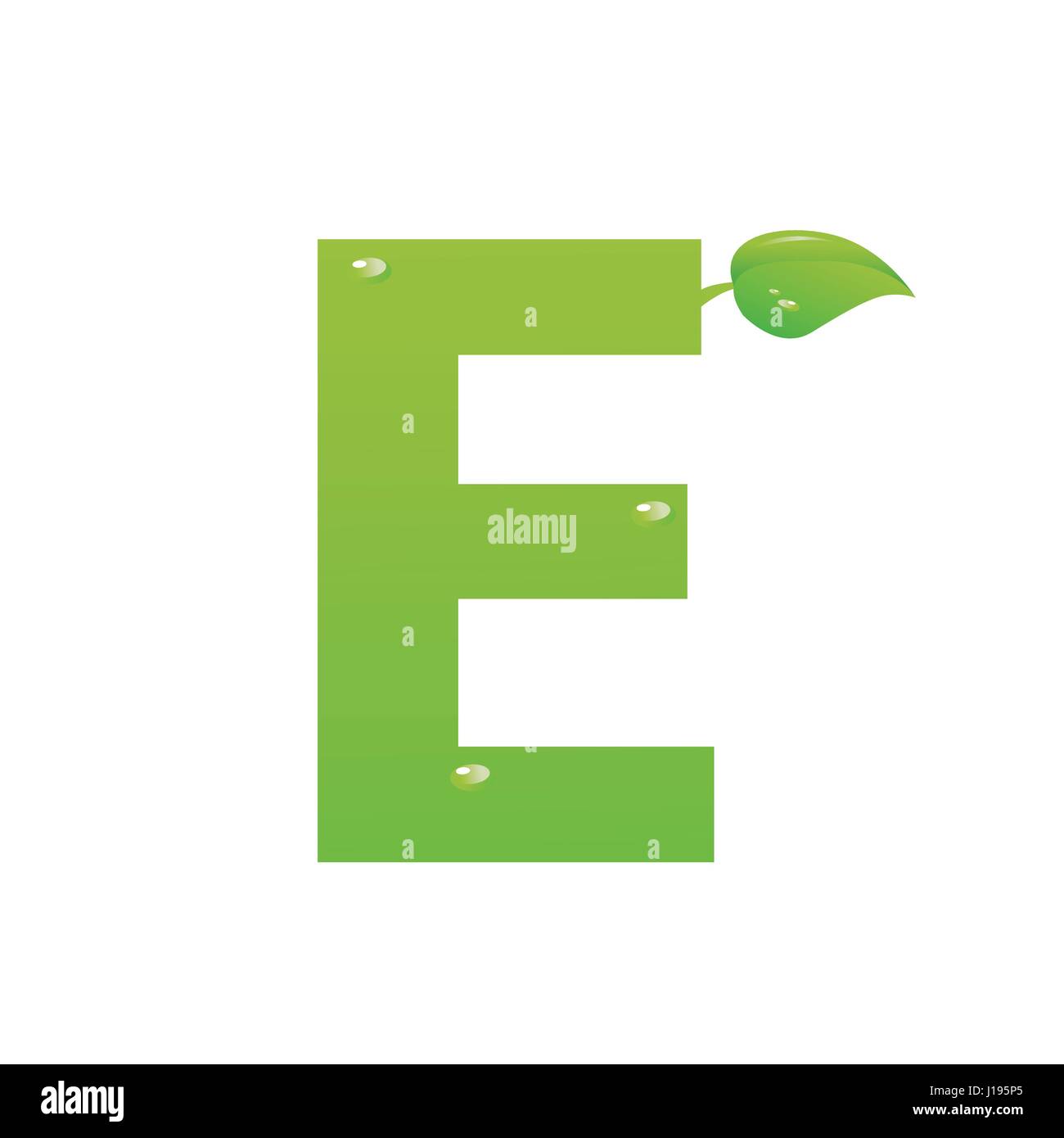 Green eco letter E vector illiustration Stock Vector Image & Art - Alamy