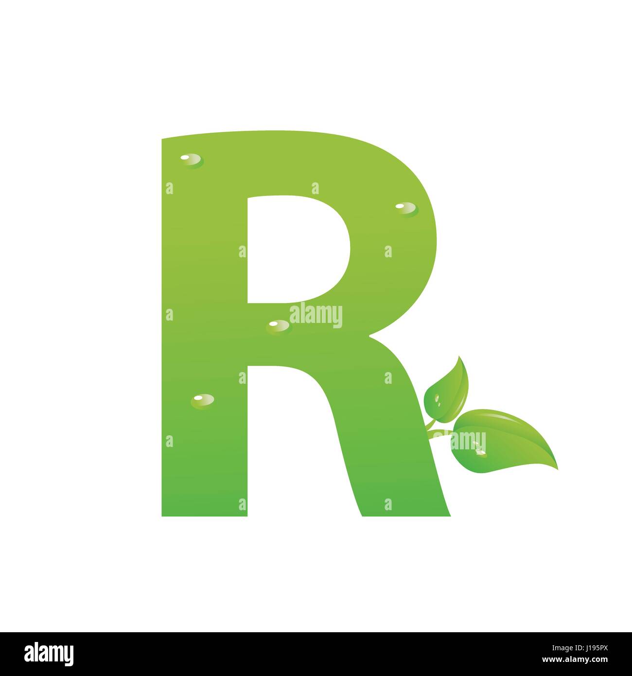 Green eco letter R vector illiustration Stock Vector Image & Art - Alamy
