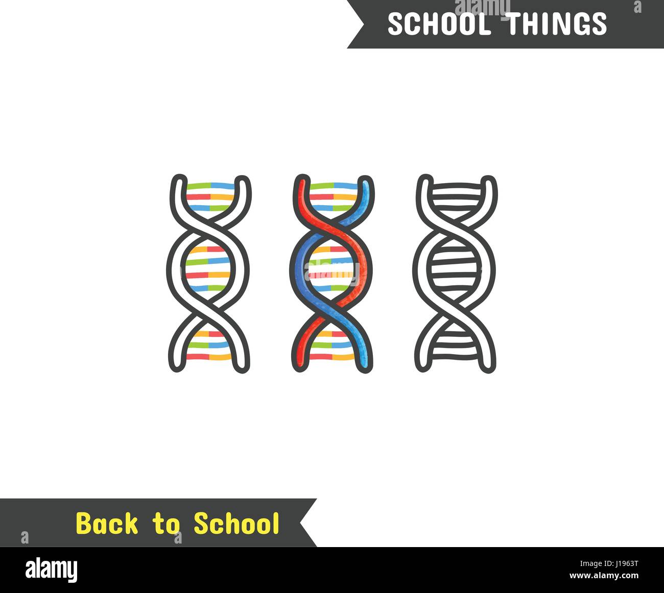 Dna molecule cartoon hi-res stock photography and images - Alamy