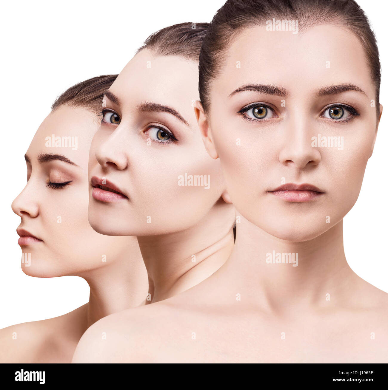 Woman's beauty faces with perfect skin Stock Photo - Alamy