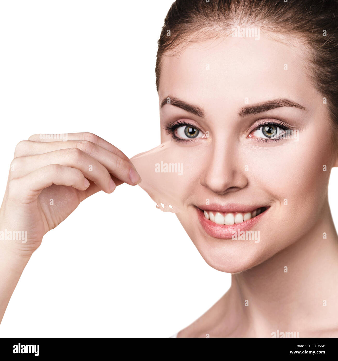 Old young skin face mask hi-res stock photography and images - Alamy