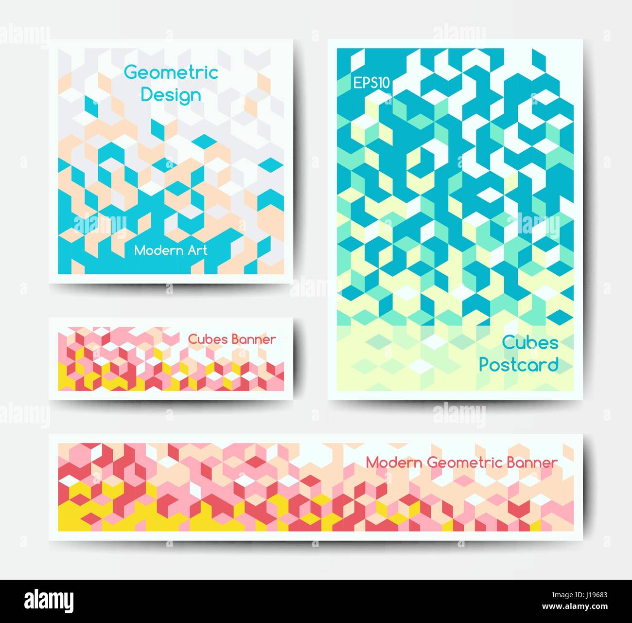 Geometric banner design Stock Vector Images - Alamy