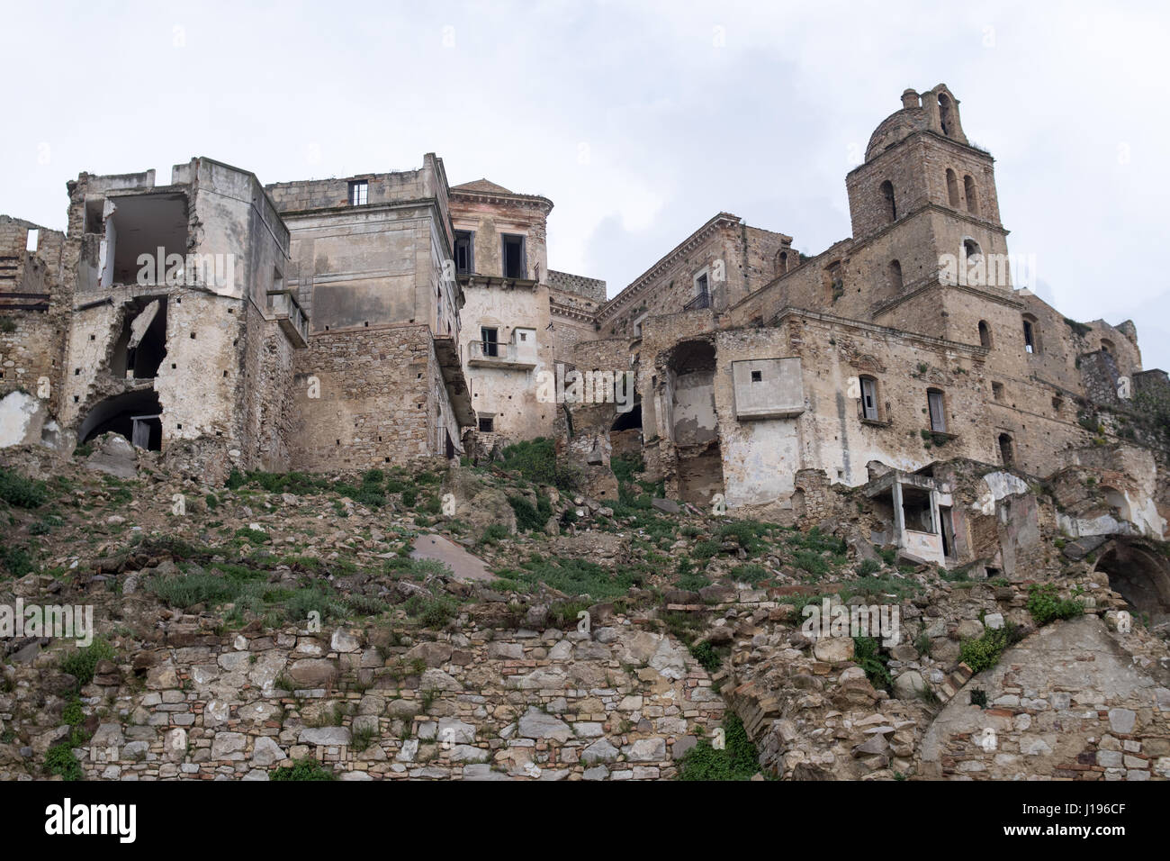 Craco ghost town, Province of Matera, Southern Italian region of ...