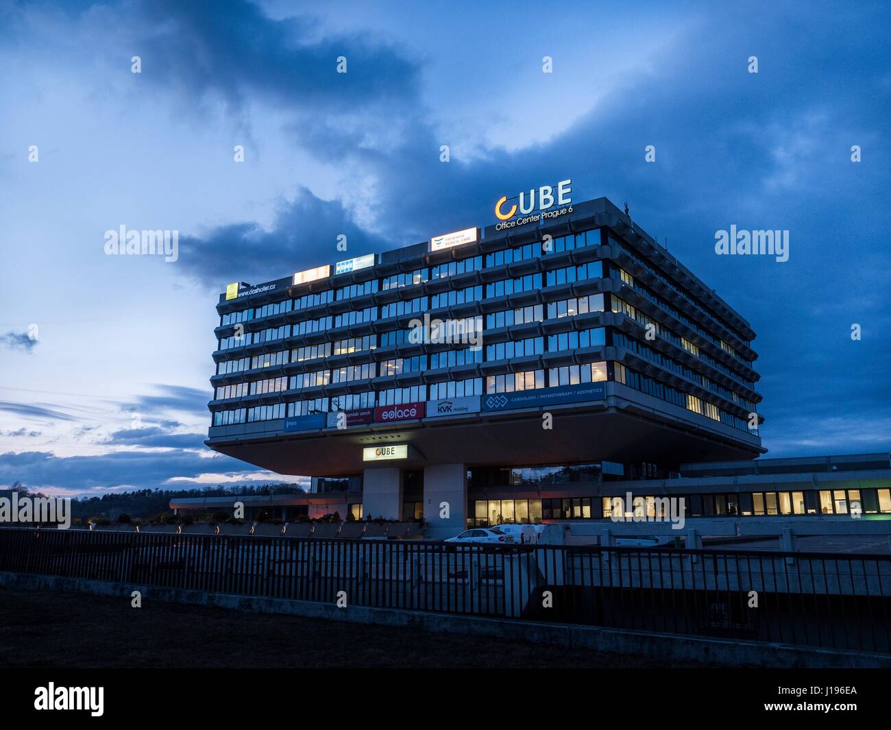 Cube, building, office Stock Photo - Alamy