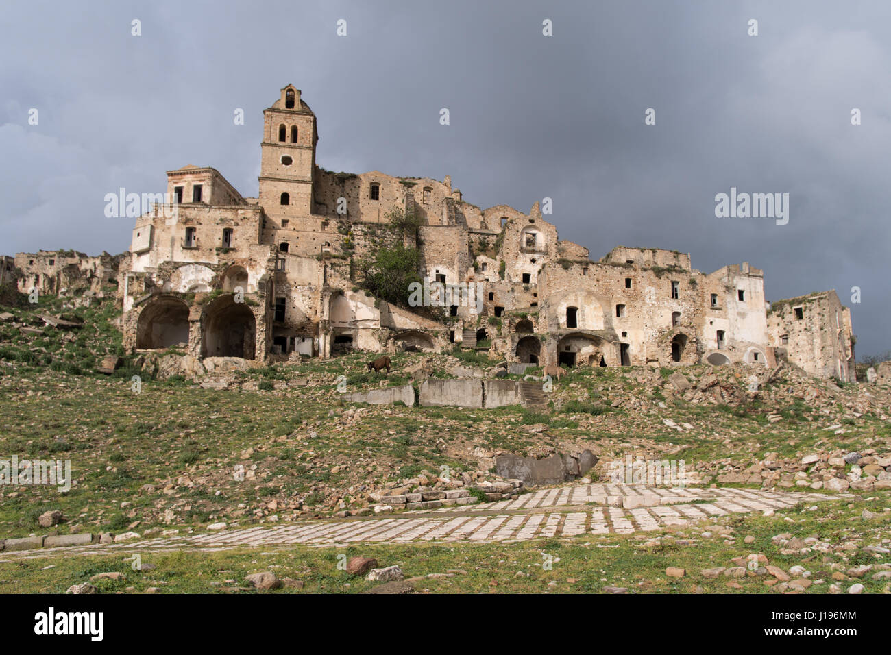Craco ghost town, Province of Matera, Southern Italian region of ...