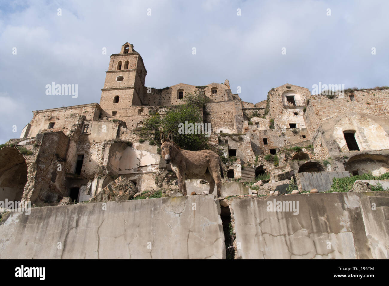 Craco ghost town, Province of Matera, Southern Italian region of ...