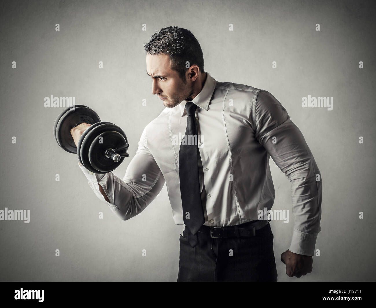 Muscular businessman hi-res stock photography and images - Alamy