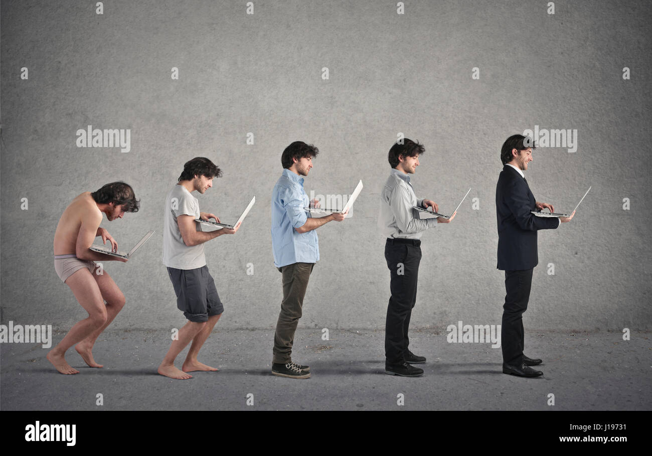 Internet evolution hi-res stock photography and images - Alamy