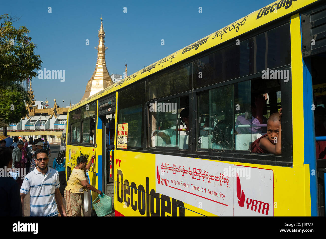 Yangon bus service hi-res stock photography and images - Alamy