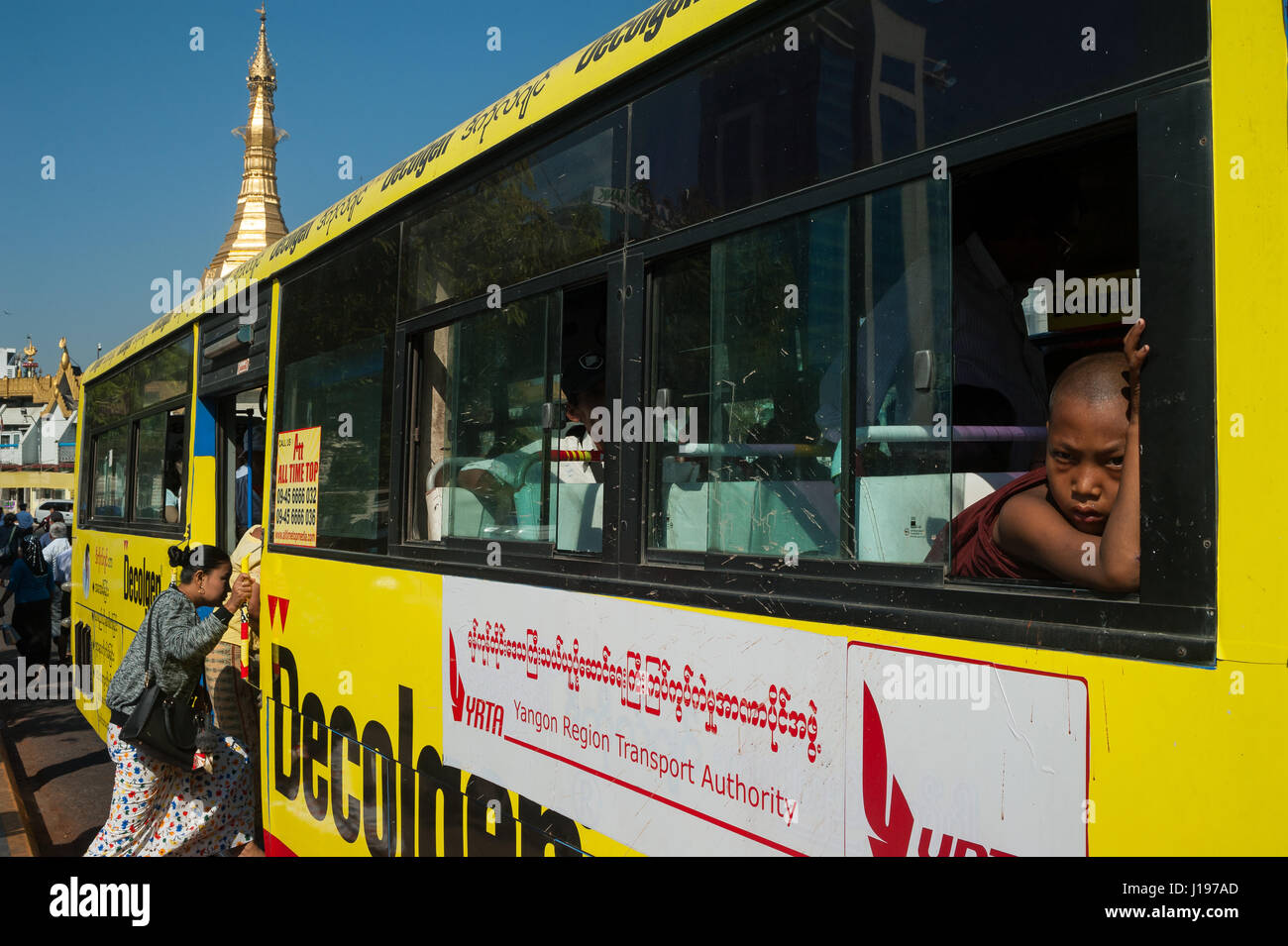 Bus stop myanmar burma hi-res stock photography and images - Alamy