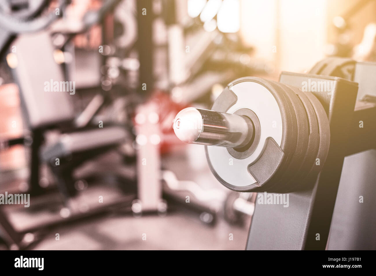 Abstract blur fitness gym background Stock Photo - Alamy