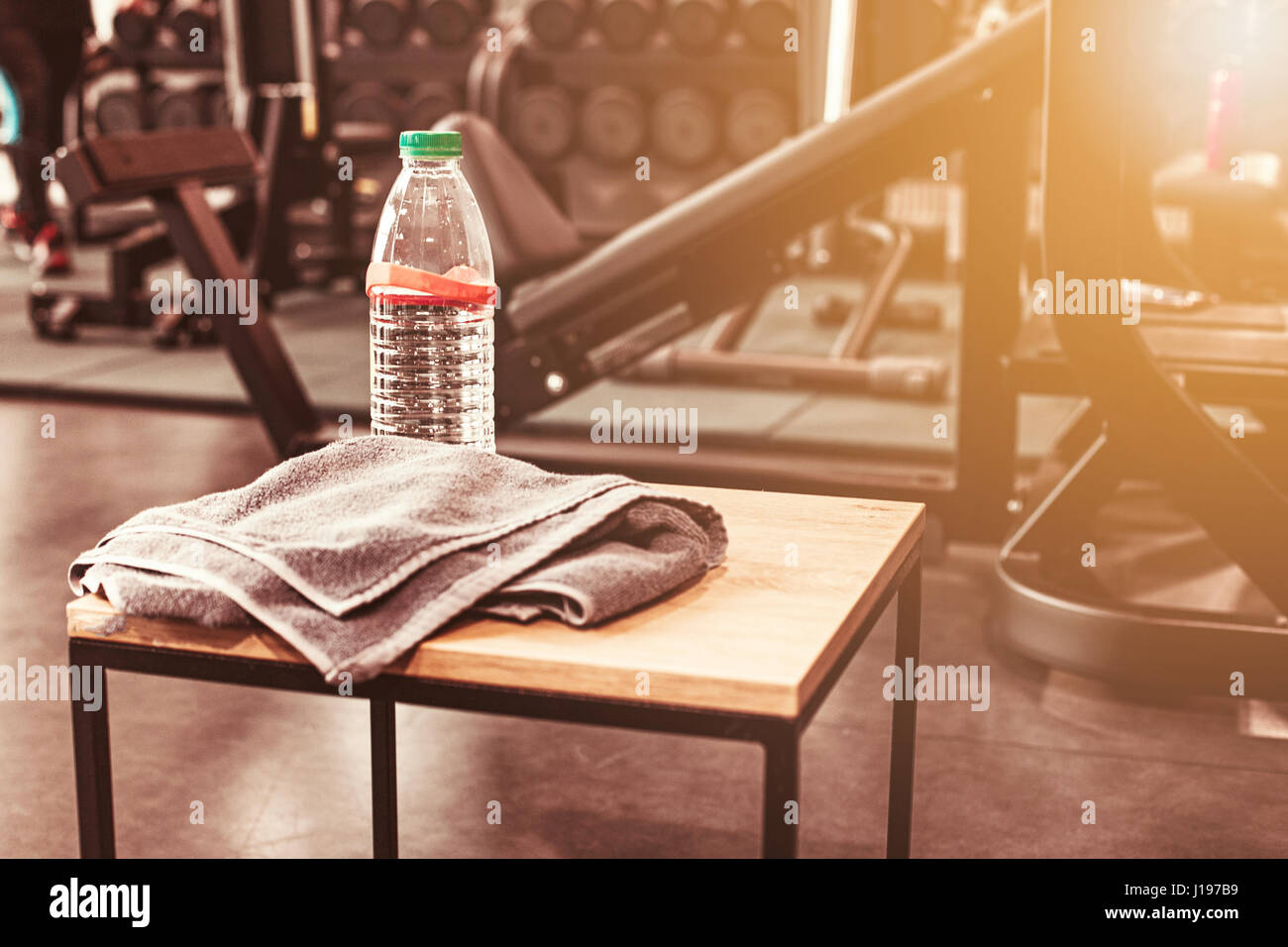 Abstract blur fitness gym background Stock Photo - Alamy